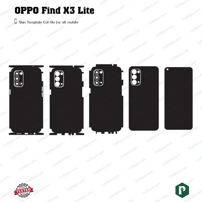 OPPO FIND X3 LITE Cut File Template Vector