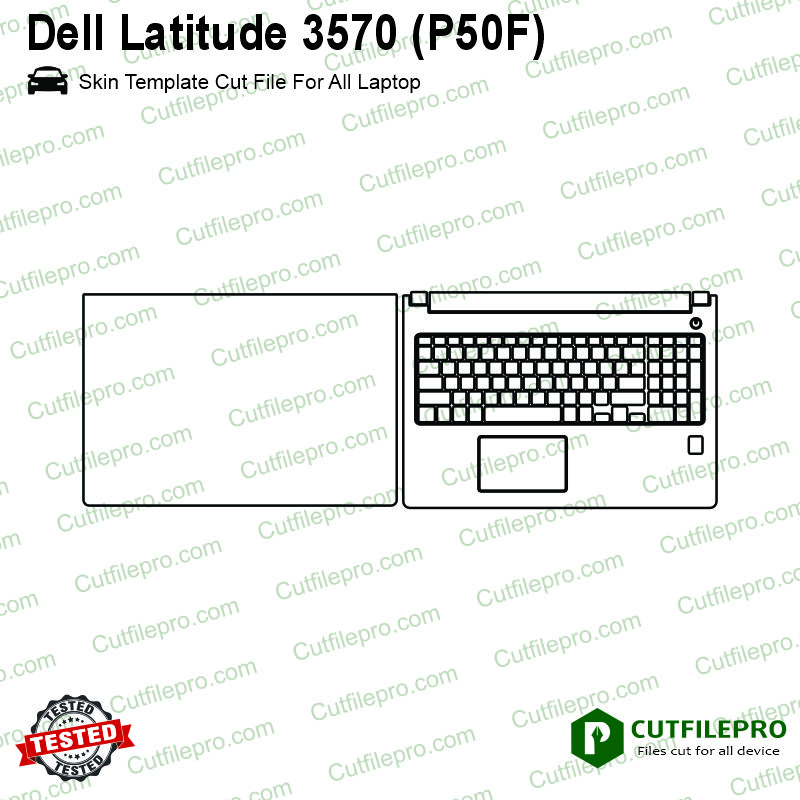 Dell Latitude 3570 (P50F) Cut File Skin Template Vector